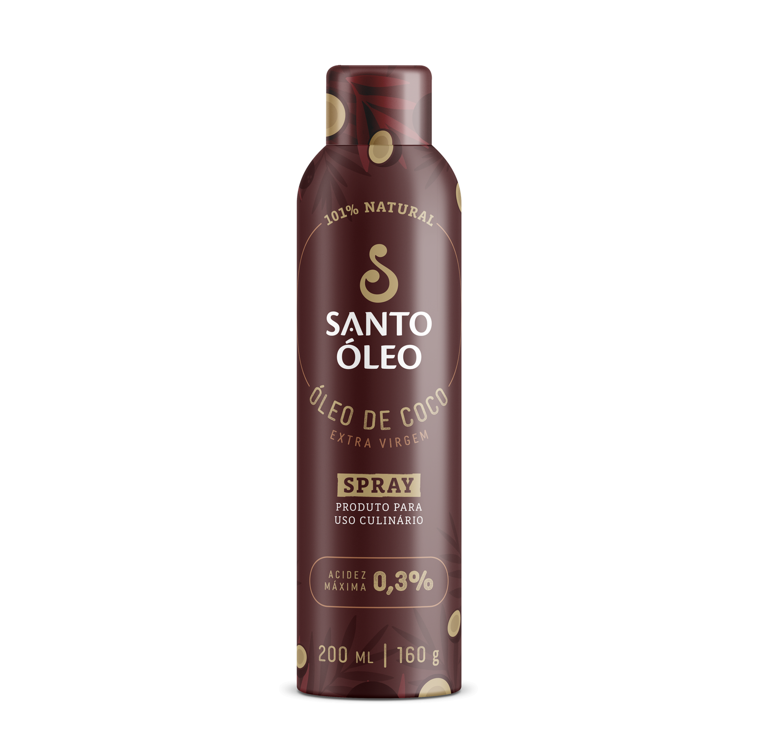 Óleo De Coco Extravirgem Spray 200ml Santo Óleo